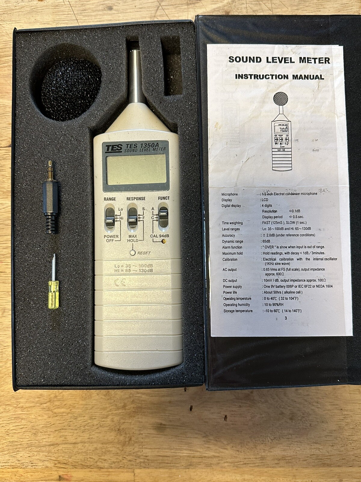 TES 1350A Sound Meter | eBay