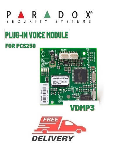 Module vocal plug-in Paradox Security VDMP3 pour PCS250 multilingue | eBay