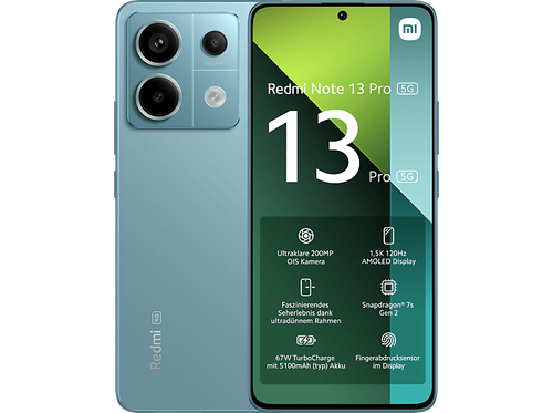 XIAOMI Redmi Note 13 Pro 256 GB Smartphone 6.67 Zoll Ocean Teal Handy ...