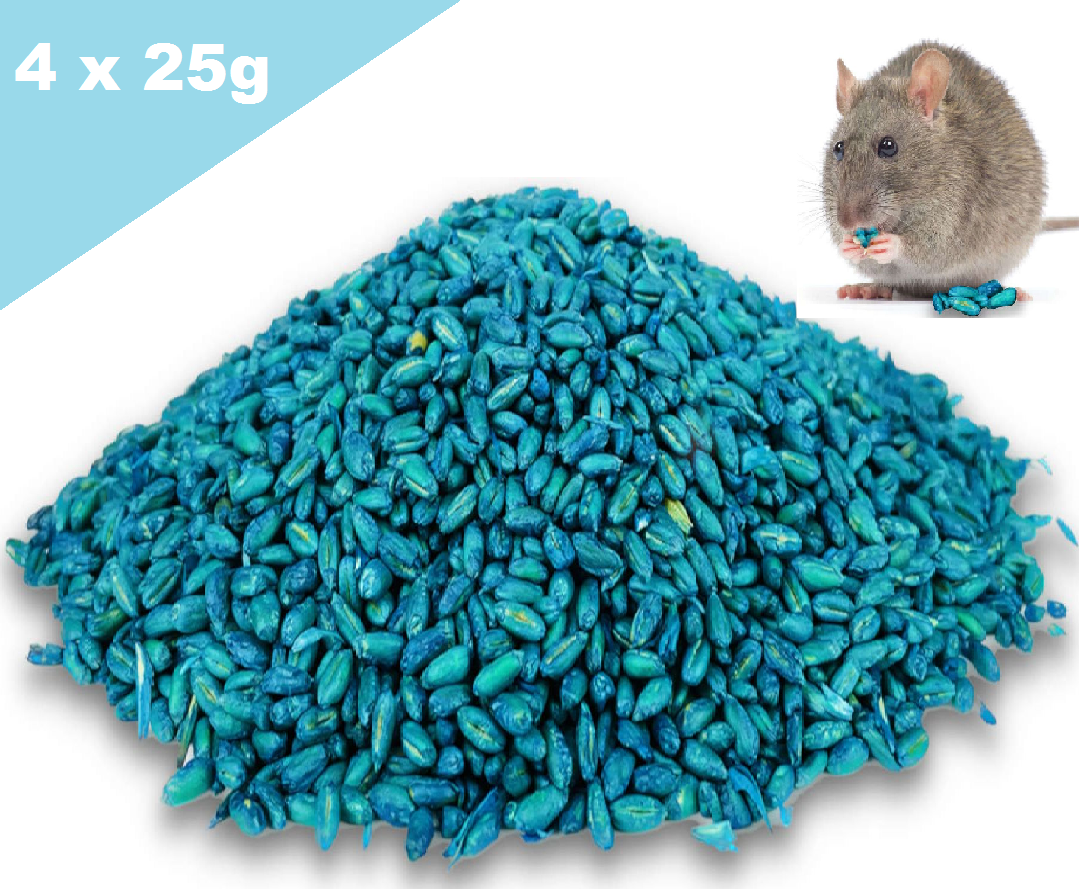 RAT MOUSE POISON BAIT MAX STRENGTH RODENT KILLER GRAINS KILLS IN A ...