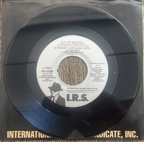 Stewart Copeland With Adam Ant - Out Of Bounds / Out Of Bounds - IRS-52885 - M | eBay