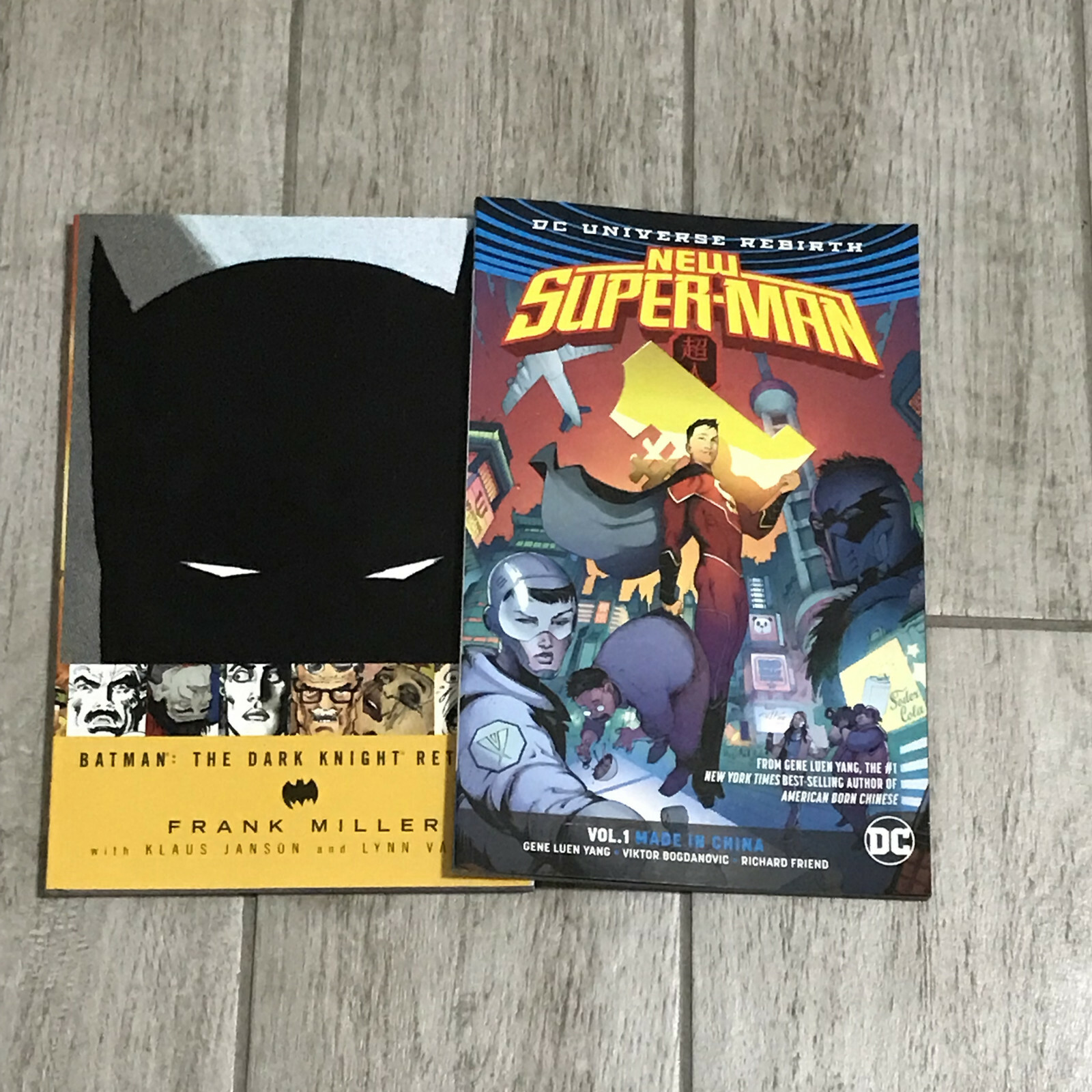 DC Comics Trade Paperbacks New Superman Volume 1 and Batman The Dark ...