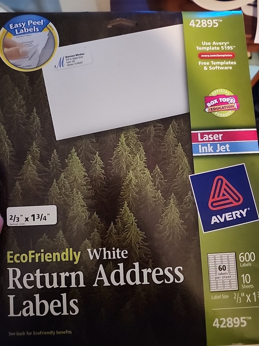 Avery 42895 Labels Template 5195 All Templates | Avery.com