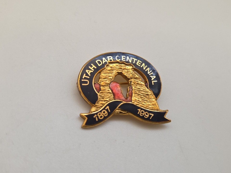 Daughters of the American Revolution Pin GF Utah DAR Centennial 1897 ...