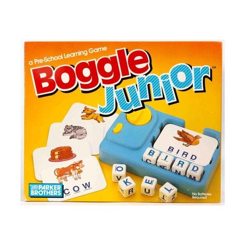 Parker Bros Boardgame Boggle Junior - A Preschool Learning Game Box VG+ ...