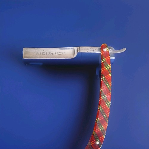 Antique Straight Razor 1885 Rob Roy Plaid Pattern Handle Henry Sears ...