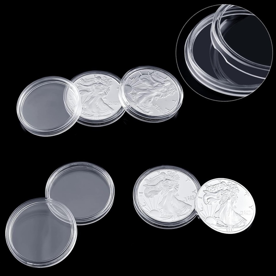 40.6mm Silver Dollar Coin Holders For Eagles Coin Capsules Collectors ...