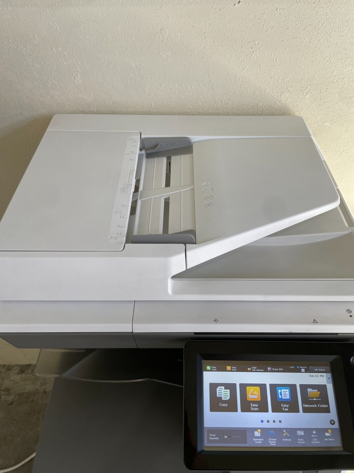 Sharp MX-B355W w/ 2 Trays & Cabinet Wifi Black & White Printer Copier ...