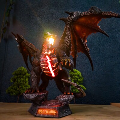 Deathwing figure | Dragon statue | World of Warcraft Neltharion LEDs ...