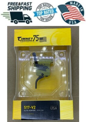 TIMNEY TRIGGER REMINGTON 700 ELITE HUNTER RH BLACK 3LB 517-V2 STRAIGHT ...