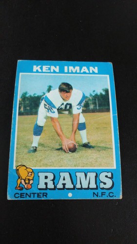 FREE SHIPPING-Ken Iman-1971 Topps Football-excellent/5-no.68-Rams | eBay