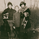 Chicago Ice Skating Family Photo 1920s Vintage Snapshot Women Boy Child ...
