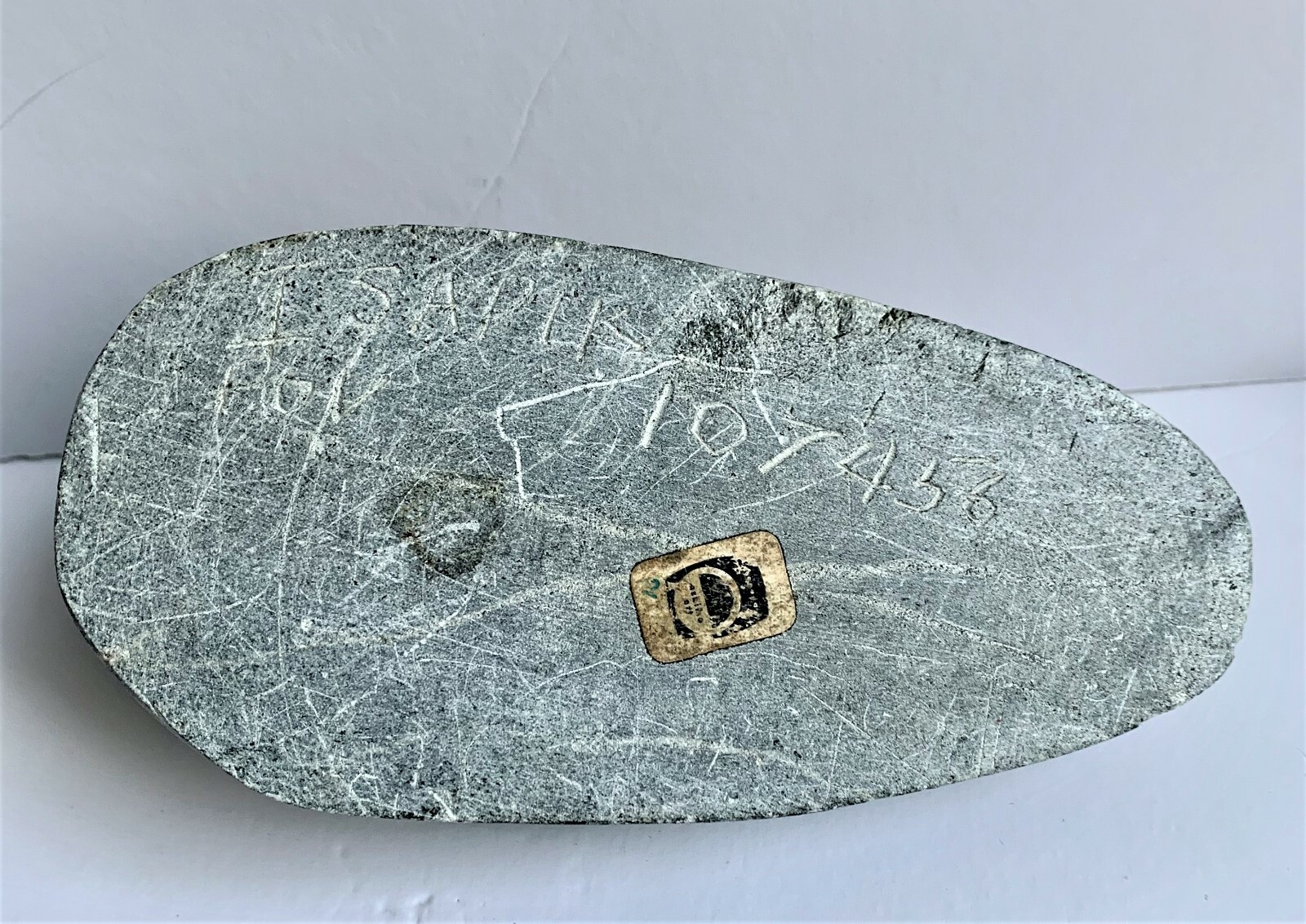 Isapik Pov (Inuit,1931-1970) Fine Canadian Inuit Art Carved Soapstone ...