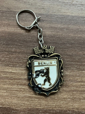 Vintage Berlin Keychain Souvenir Crest Shield Travel Collectible ...