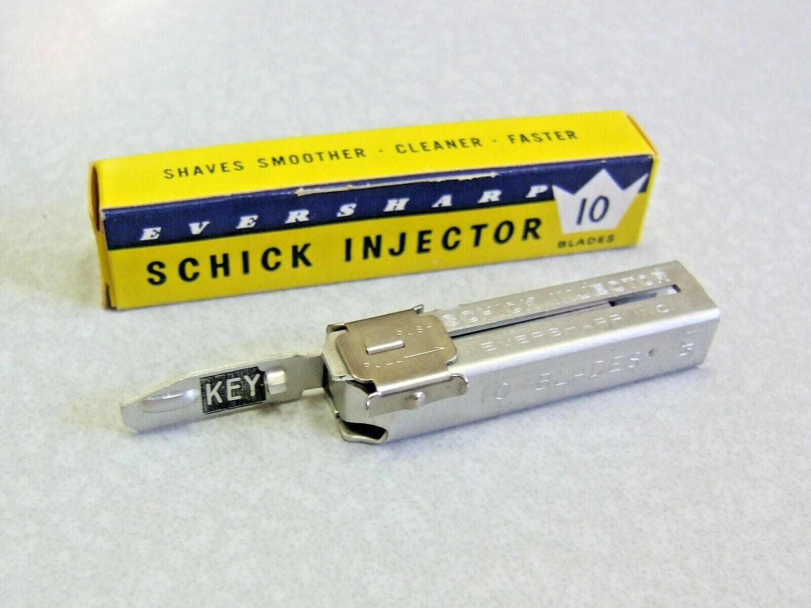 Vintage Eversharp Schick Injector Key 10 Razor blades, New Old Stock ...