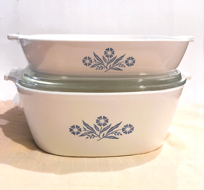 Vintage 1960’s Collectible Corning Ware Blue Cornflower Original Owner ...