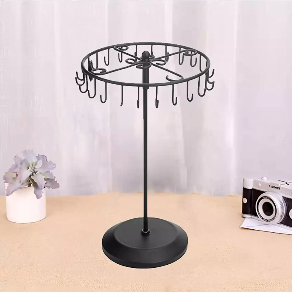 Rotating Necklace Holder Jewelry Organizer Display Stand 14-Inch with ...