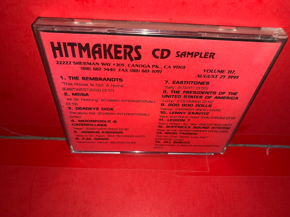 Promo Only - Hitmakers - Volume 117, Aug 25, 1995 - Promo - CD Sampler ...