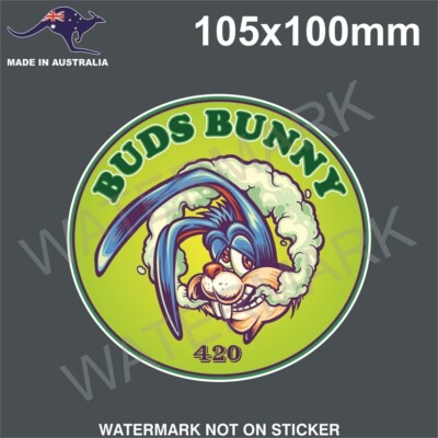 BUDS BUNNY 420 STICKER | eBay Australia