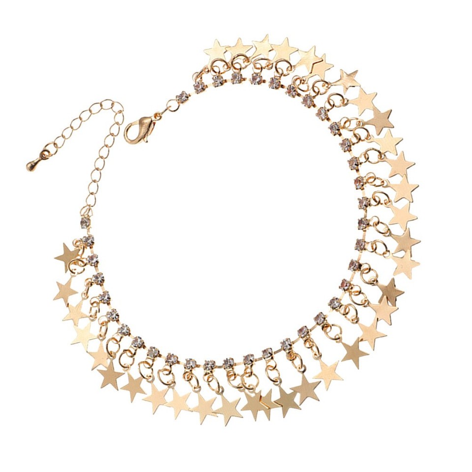 Star Modeling Pendant Foot Chain Jewelry for Women Girl Anklet Decor ...