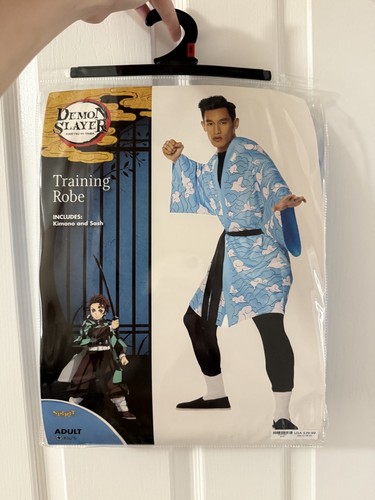 Spirit Halloween Adult Demon Slayer Blue Training Robe XS/S | eBay