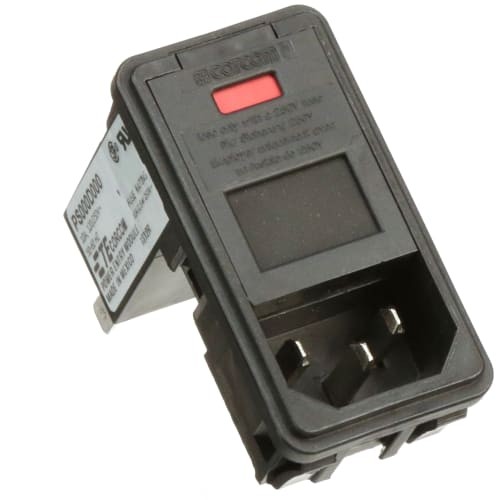 1PC TE AMP PS000D000 Male IEC Filter Snap-In, Faston, 10A, 250 V ac ...