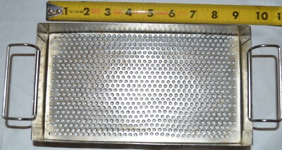 Stainless Steel Autoclave Sterilizer tray 9 by 5 inches with handles | eBay