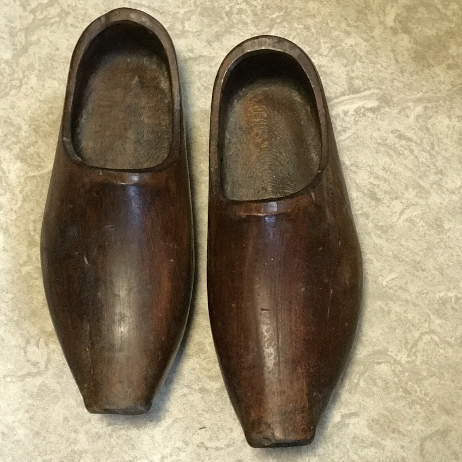 Old Primitive Wooden Pair of Clog Shoes Wooden Dutch Holland Large | eBay