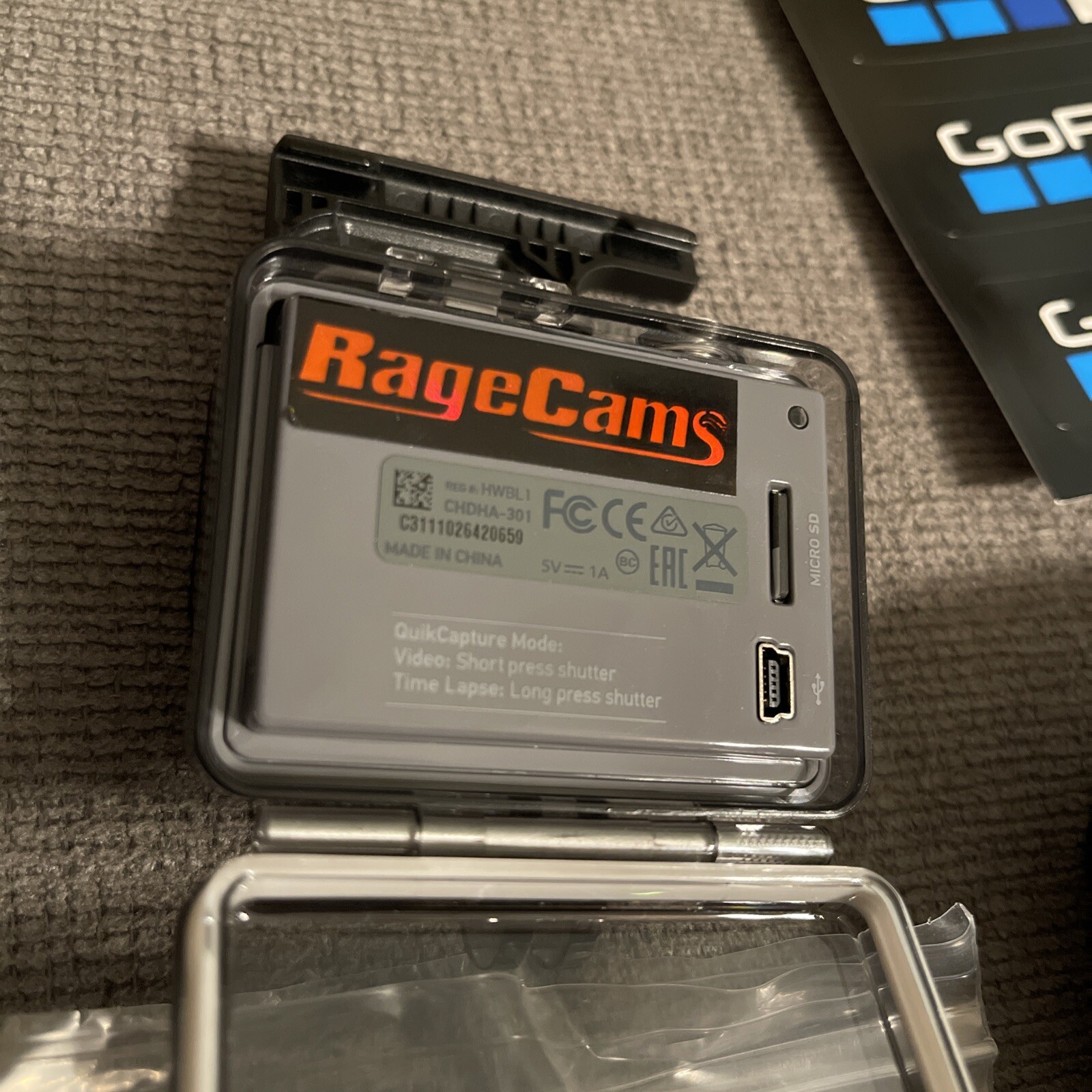 GoPro Hero Action Camera Model HWBL1 CHDHA-301 RageCams Accessories W ...