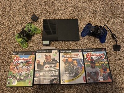Sony PlayStation 2 PS2 Slim (SCPH-90001) Video Game Console Bundle | eBay