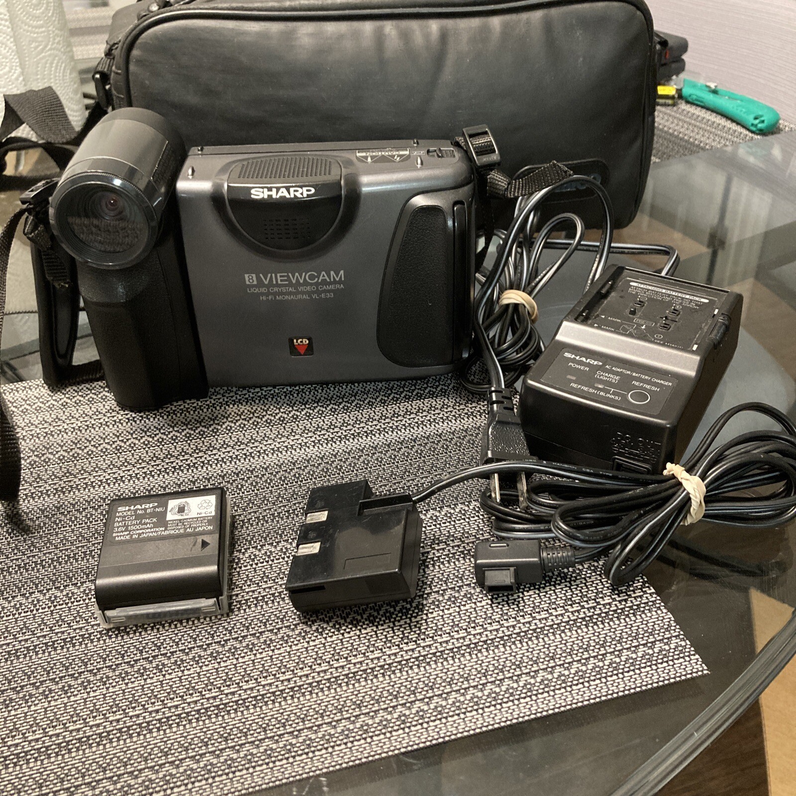 Vintage Sharp VL-E33U 8mm Video8 Viewcam Camcorder Player Video Camera ...