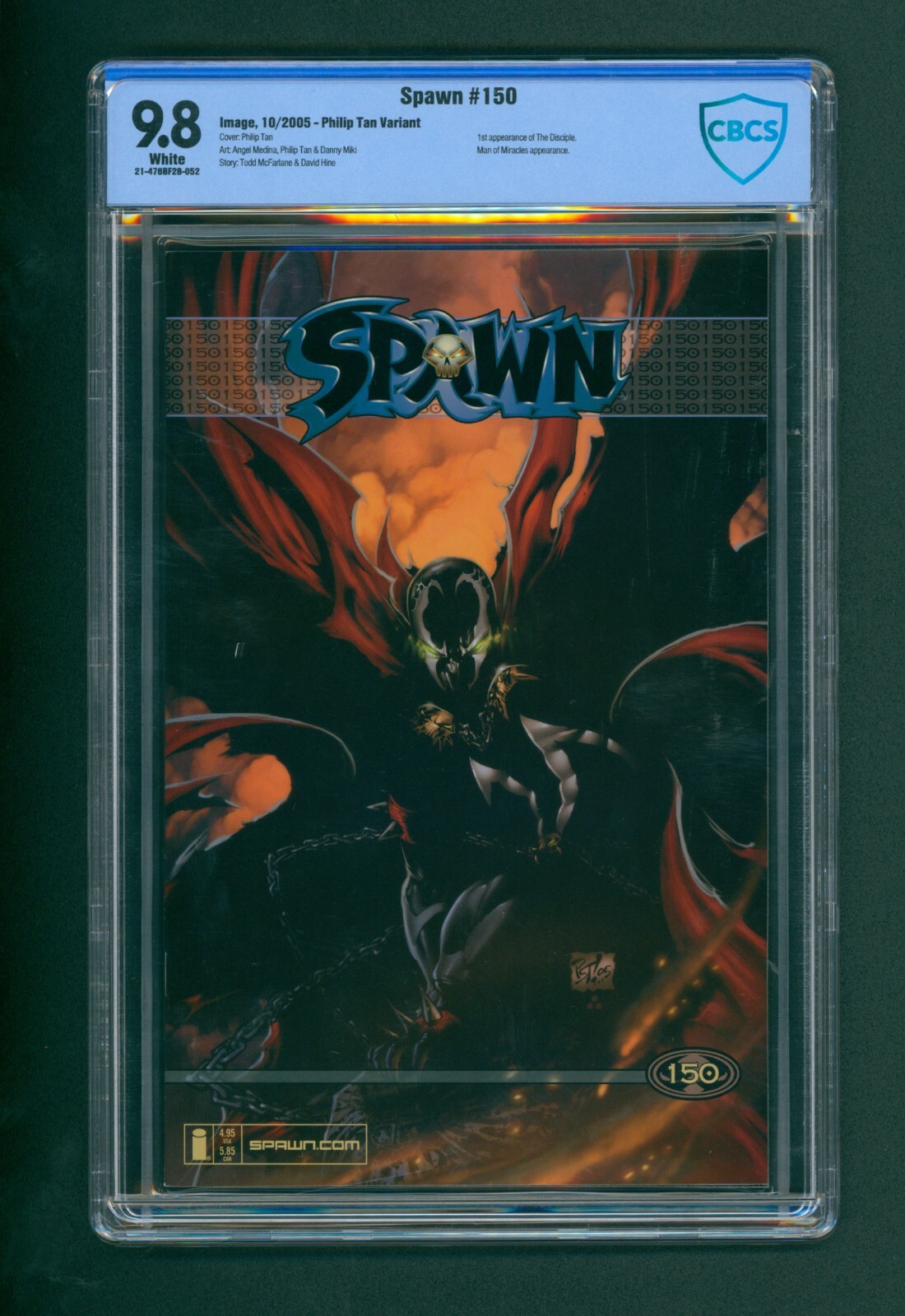 Spawn #150 - Phillip Tan Variant Cover CBCS 9.8 (Image, 2005) | eBay