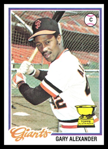 1978 Topps Gary Alexander #624San Francisco Giants VG-EX 4J | eBay