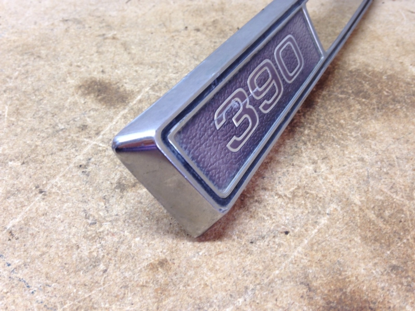 FORD C9AB 15A440A Fender 390 Emblem Right Side 13” Long | eBay