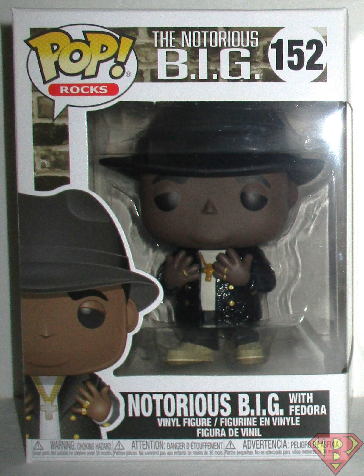 NOTORIOUS B.I.G. with FEDORA Pop Rocks 4" inch Vinyl Figure #152 Funko ...