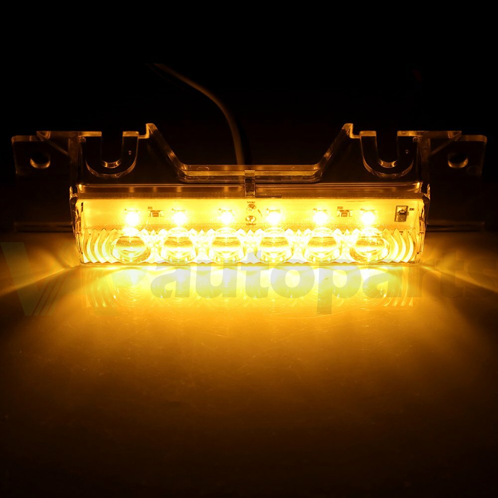 5X 6 LED cab marker top roof light for 2003-up Volvo VN/VNL Truck amber ...