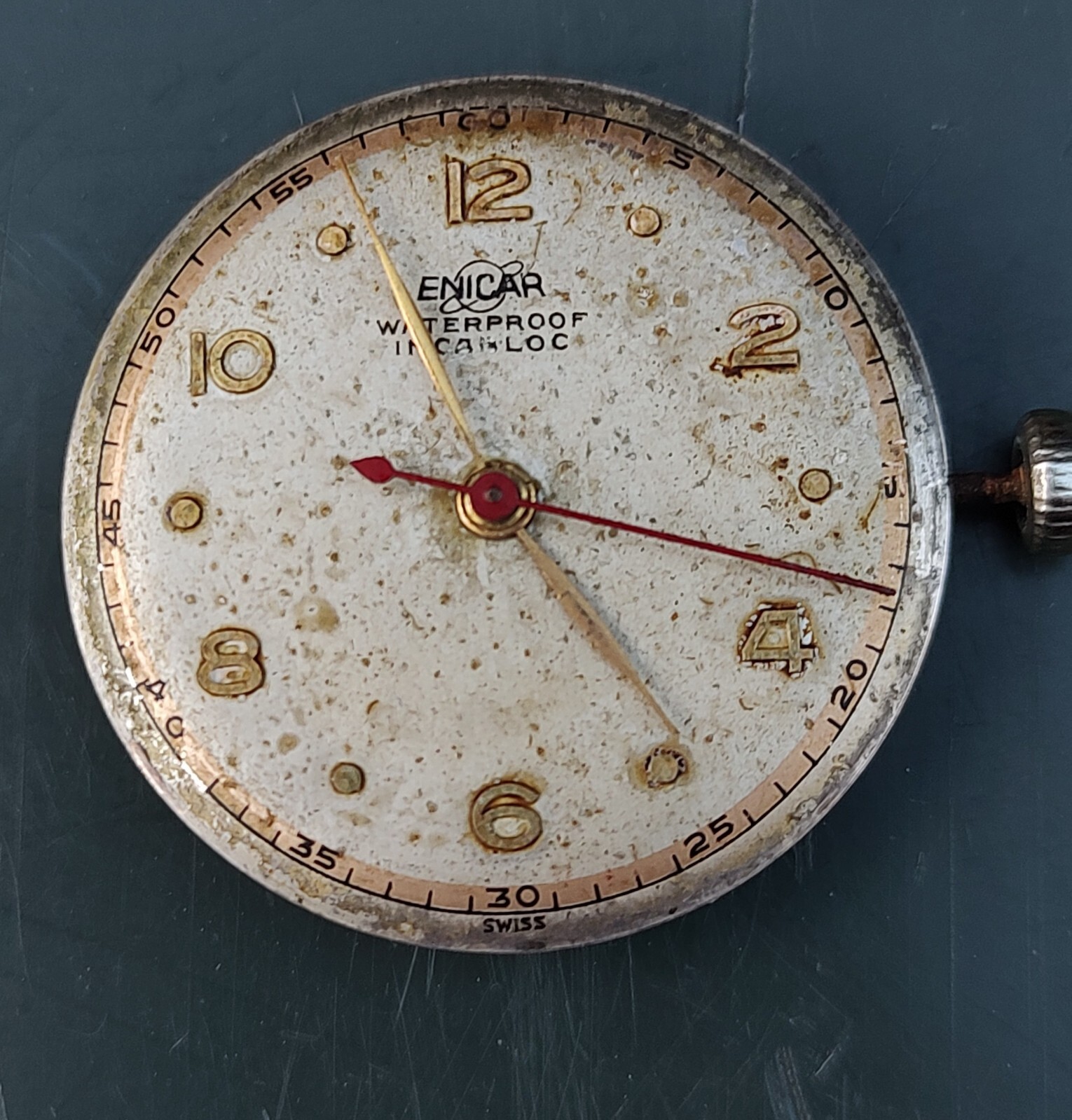 Genuine Enicar Sweep Sec Movement (cal AR 410) in Running Order!! | eBay