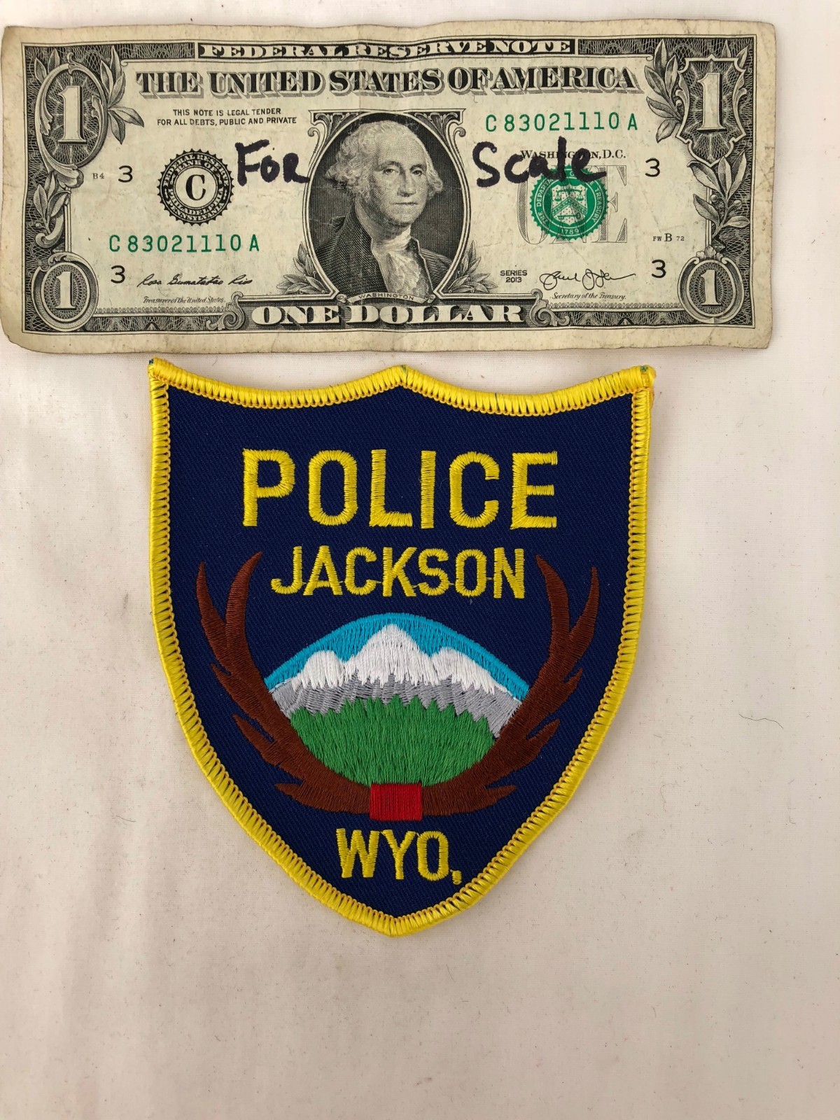 Police Jackson Wyoming Patch New un-sewn State of Wyoming Police ...