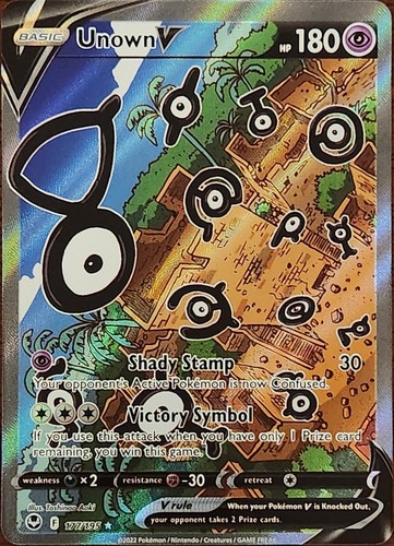 Unown V (Alternate Full Art) 177/195 Swsh12: Sword & Shield - Silver ...