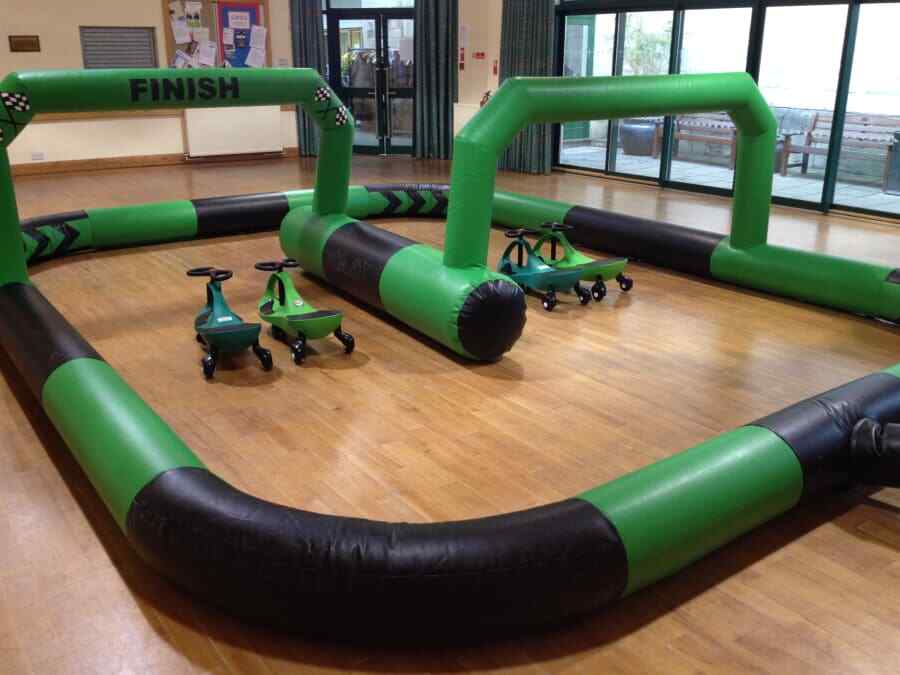 8x4x2m PVC Inflatable Didi Car Race Track Air Racing Track For Sport ...
