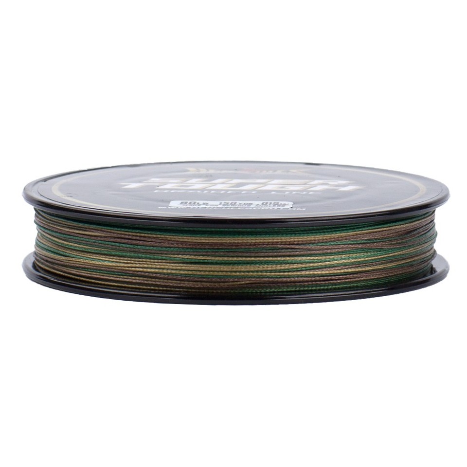 HERCULES SUPER TOUGH Camo Green PE Braided Fishing Line 150Yds-1000Yds ...