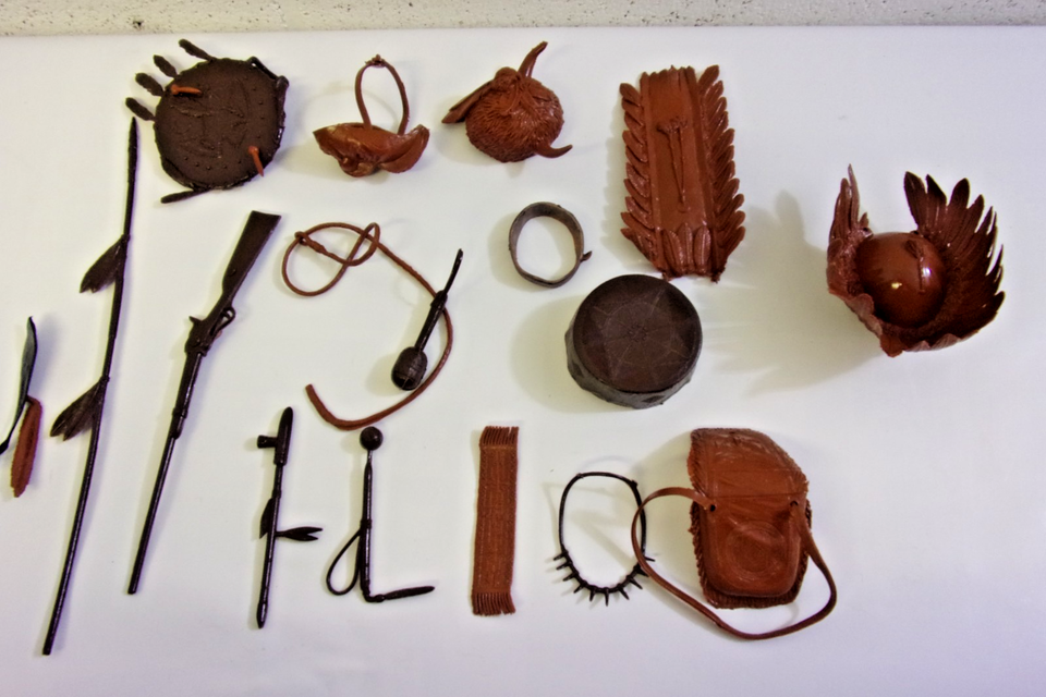 Vintage Geronimo Fort Apache Fighter by Marx Movable Indian Figure w Accessories | eBay