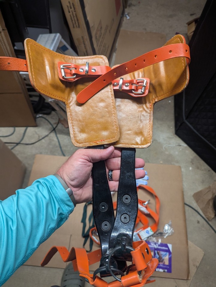 Adjustable Tree Climbing Spike Set Pole Climbing Spurs Steel Climber ...