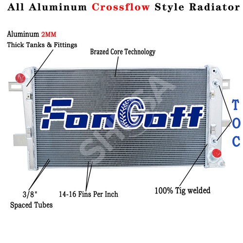 4 Row Aluminum Radiator for 2001-2005 Chevrolet Silverado 2500 3500 ...