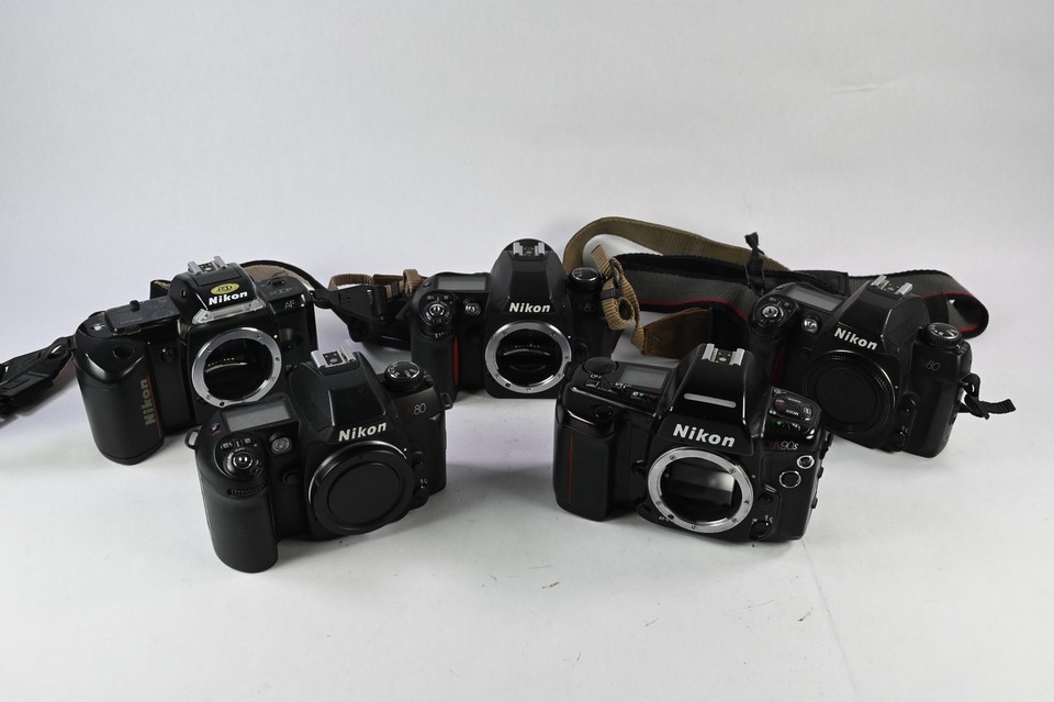 Lot of Nikon Auto Focus SLR Cameras, Untested for Parts Repair #G121 | eBay