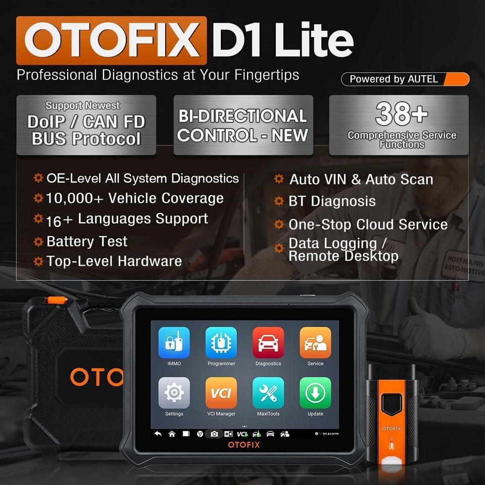 OTOFIX D1 Lite OBD2 Bidirectional Scanner Full System Diagnostic Tool ...