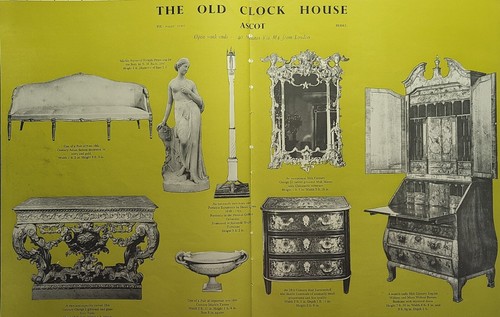 The Old Clock House Ascot Exh. A Varied Stock of Antiques Vintage Print ...