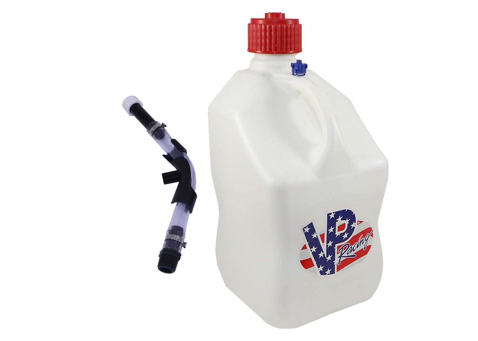 VP Racing Patriot Square 5 Gallon Race Fuel Jugs + Hose and Hose Bender ...