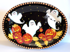 HALLOWEEN GATES WARE HUGE PLATTER PLATE . GHOSTS, "SHOWPIIECE". 14" BY ...