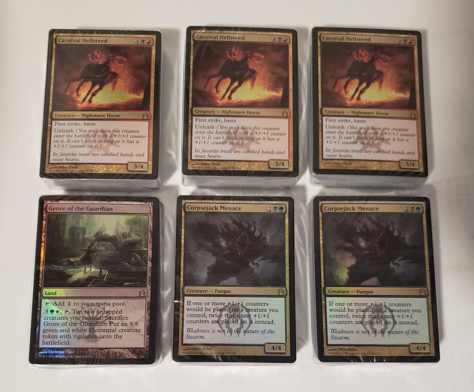 LOT OF 6 MTG RETURN TO RAVNICA Intro Pack Decks Sealed NEW No Box ...